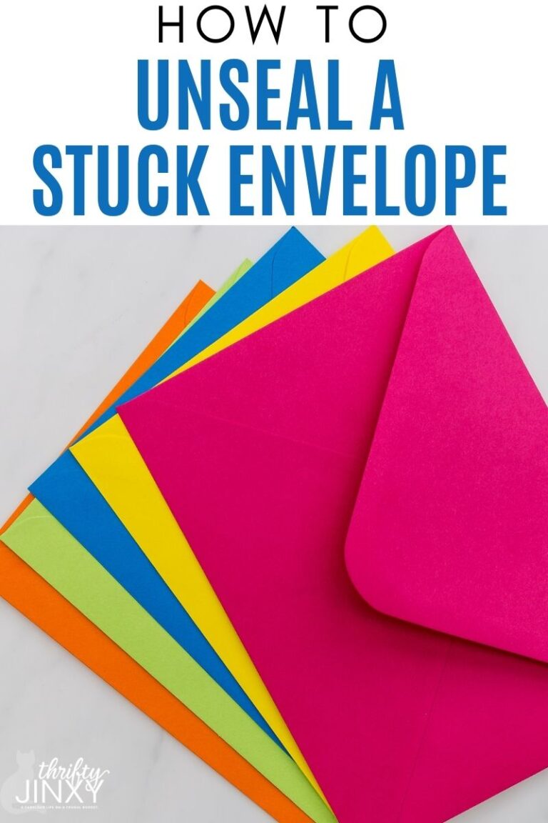 How to Rescue a Stuck Envelope - Thrifty Jinxy