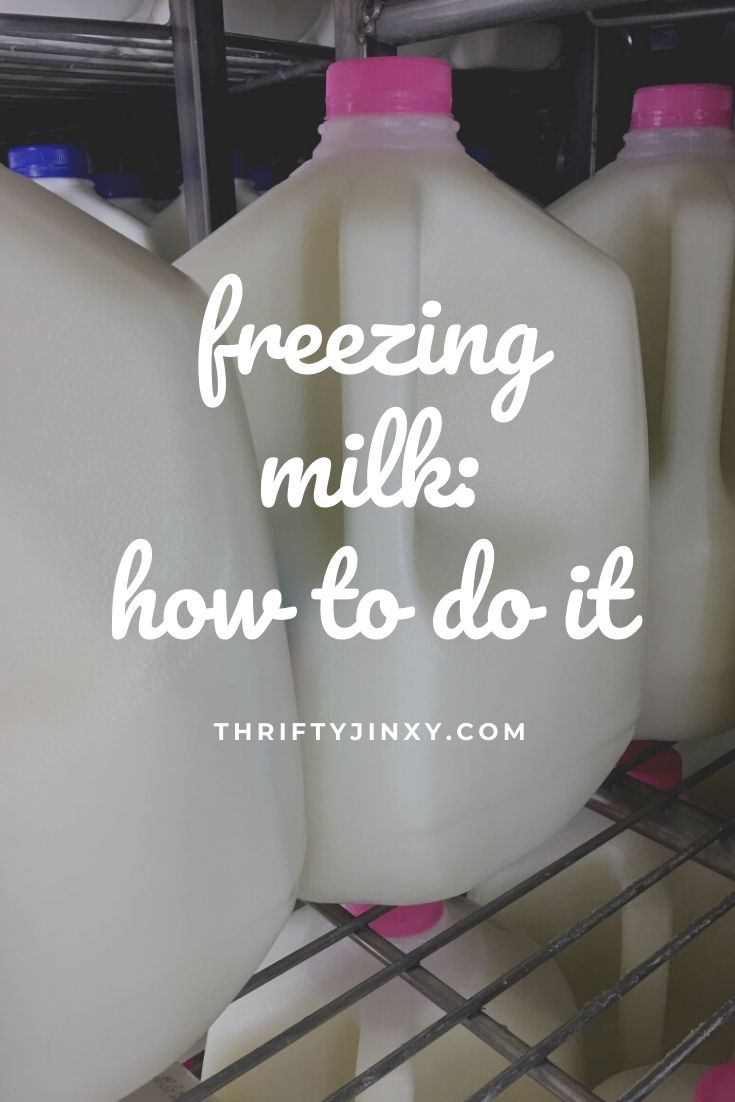 How to Freeze a Gallon of Milk - Thrifty Jinxy