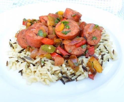 Turkey Polska Kielbasa Saute