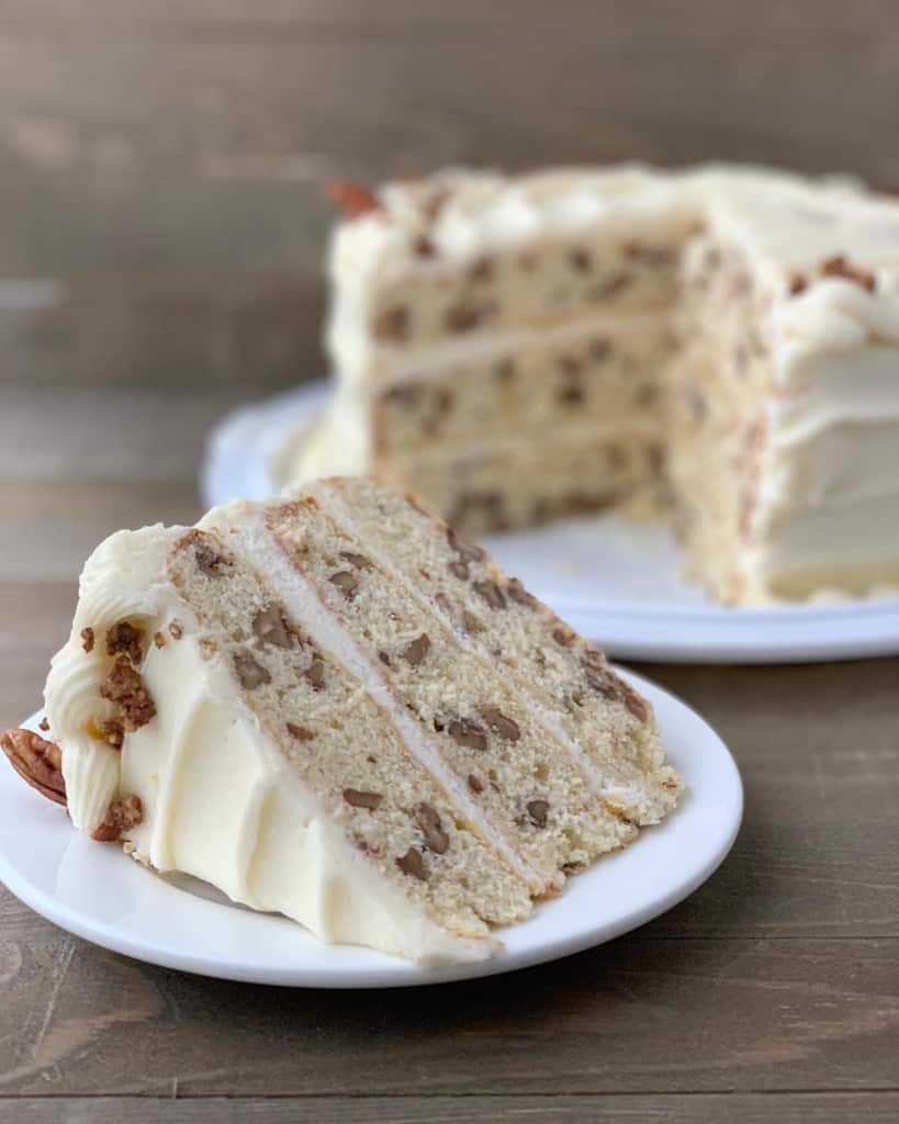 Toasted Butter Pecan Cake Recipe - YUM!! - Thrifty Jinxy