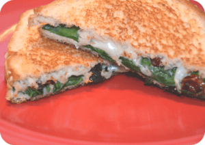 Greek Inspired Grilled Cheese Recipe with Spinach and Feta - Thrifty Jinxy