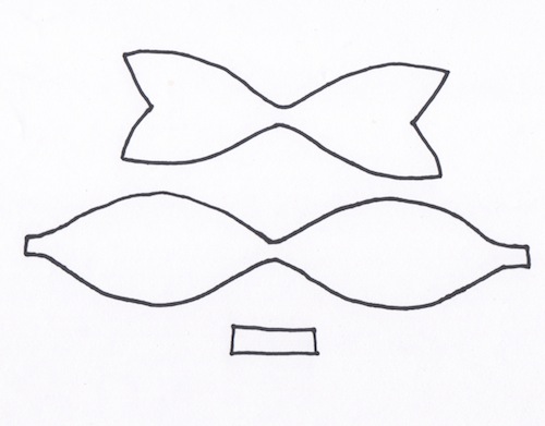 Printable Paper Bow Template Make Your Own Package Decorations 