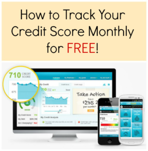 How to Track Your Credit Score Monthly for FREE - Thrifty Jinxy