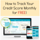 How to Track Your Credit Score Monthly for FREE - Thrifty Jinxy