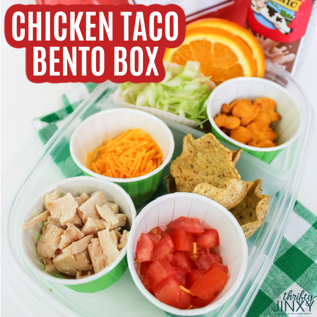 Chicken Taco Bento Box Lunch - Thrifty Jinxy