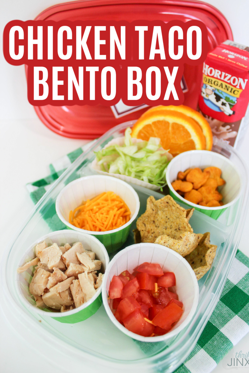 Chicken Taco Bento Box Lunch - Thrifty Jinxy