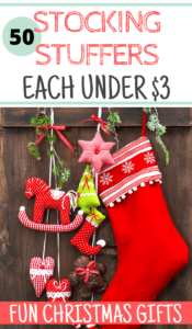 50 Stocking Stuffers Under $3 - Gifts for Kids, Women and Men - Thrifty ...
