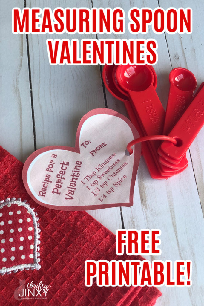 Measuring Spoon Valentine Printable - Thrifty Jinxy