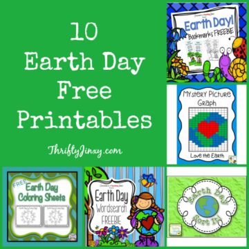 Earth Day Free Printables: Puzzles, Worksheets and More - Thrifty Jinxy