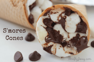 S'mores Cones Recipe - Perfect for Campfire, BBQ Grill or Oven ...
