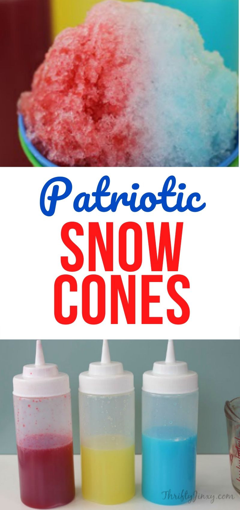 Patriotic Snow Cones Recipe