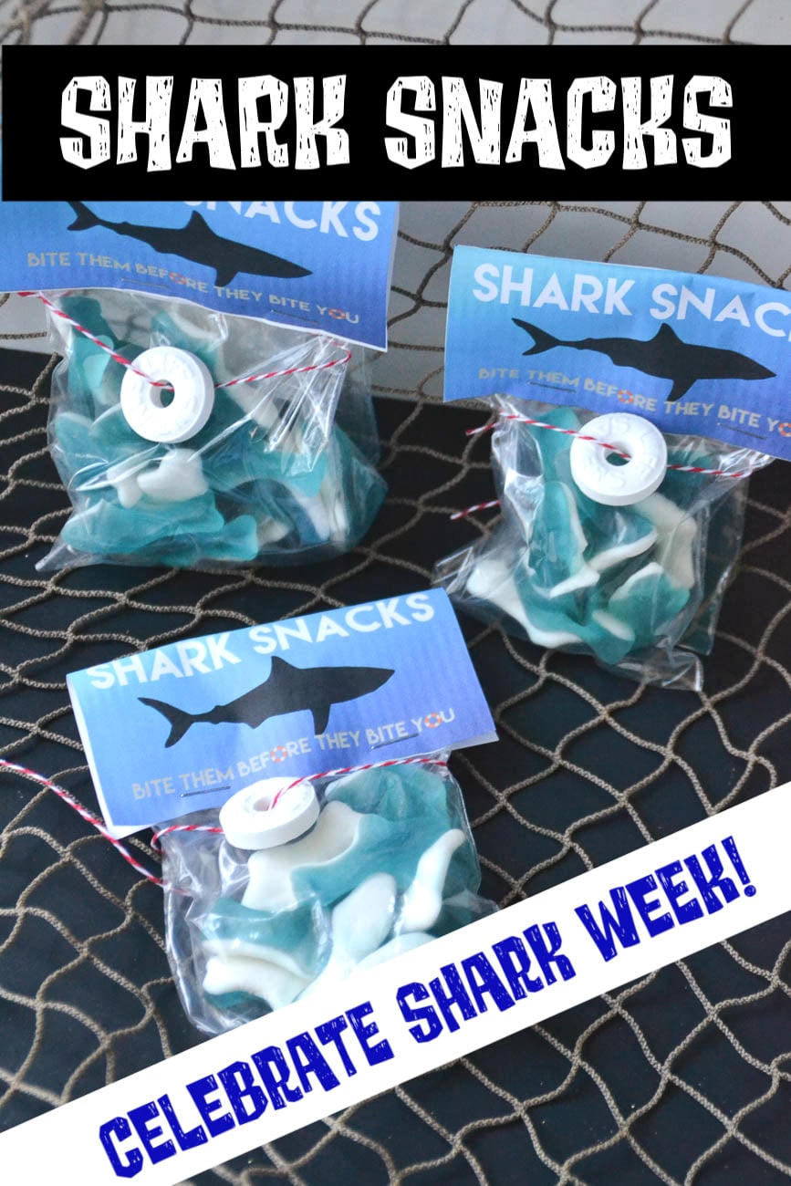 DIY Shark Snacks with Free Printable Labels - Perfect for Shark Week ...