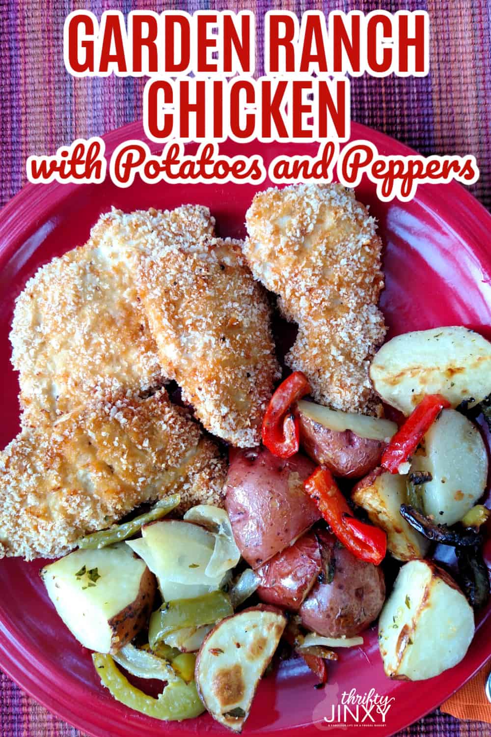 Crispy Garlic Ranch Chicken Recipe with Garlic Ranch Potatoes and ...