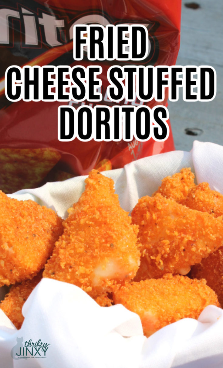 Fried Cheese Stuffed Doritos Recipe - Thrifty Jinxy