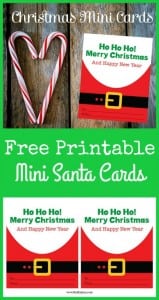 Free Printable Mini Santa Cards - Thrifty Jinxy