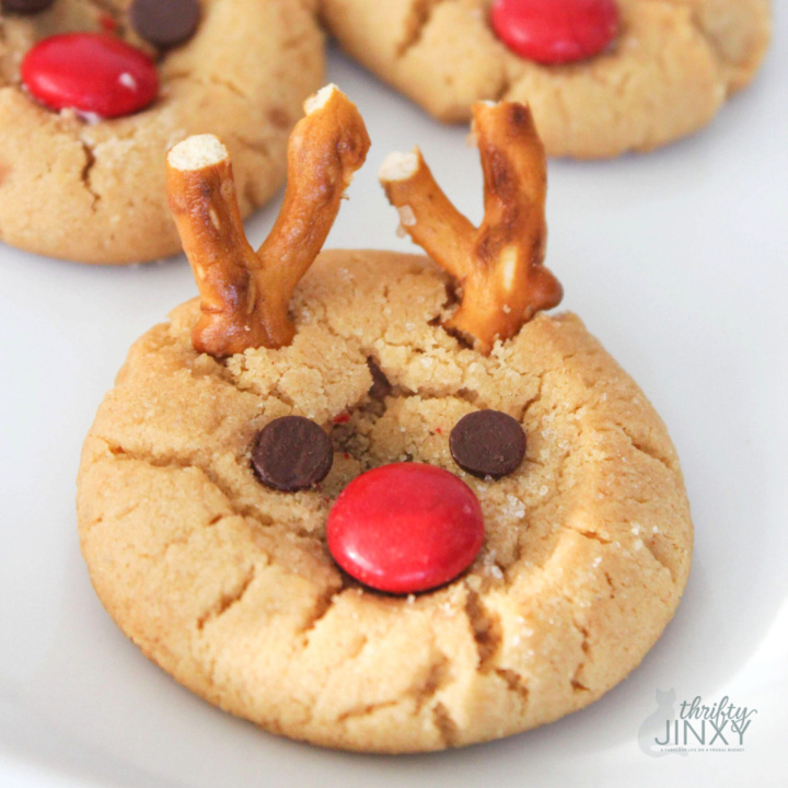 Rudolph Peanut Butter Cookie Recipe - Thrifty Jinxy