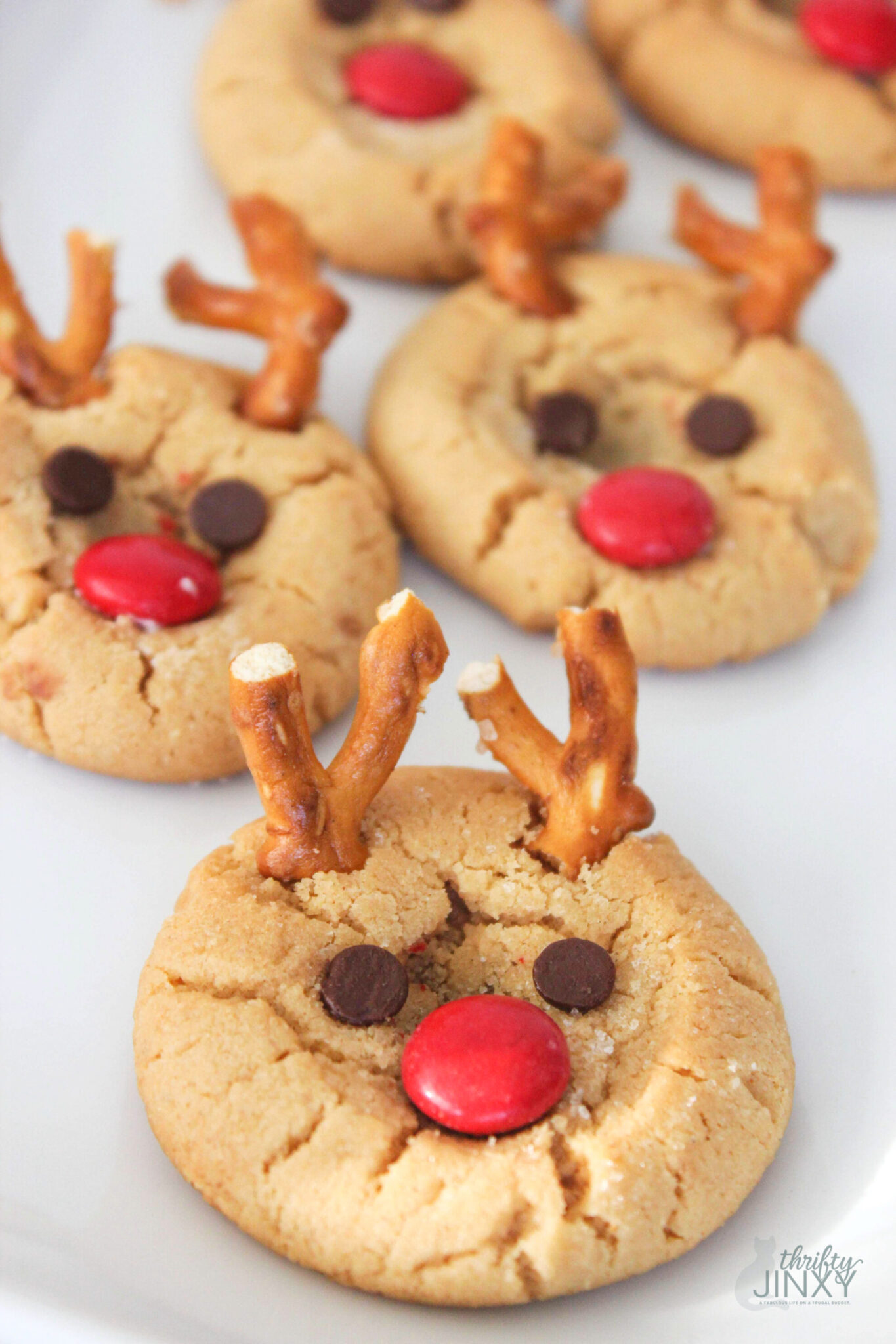 Rudolph Peanut Butter Cookie Recipe - Thrifty Jinxy