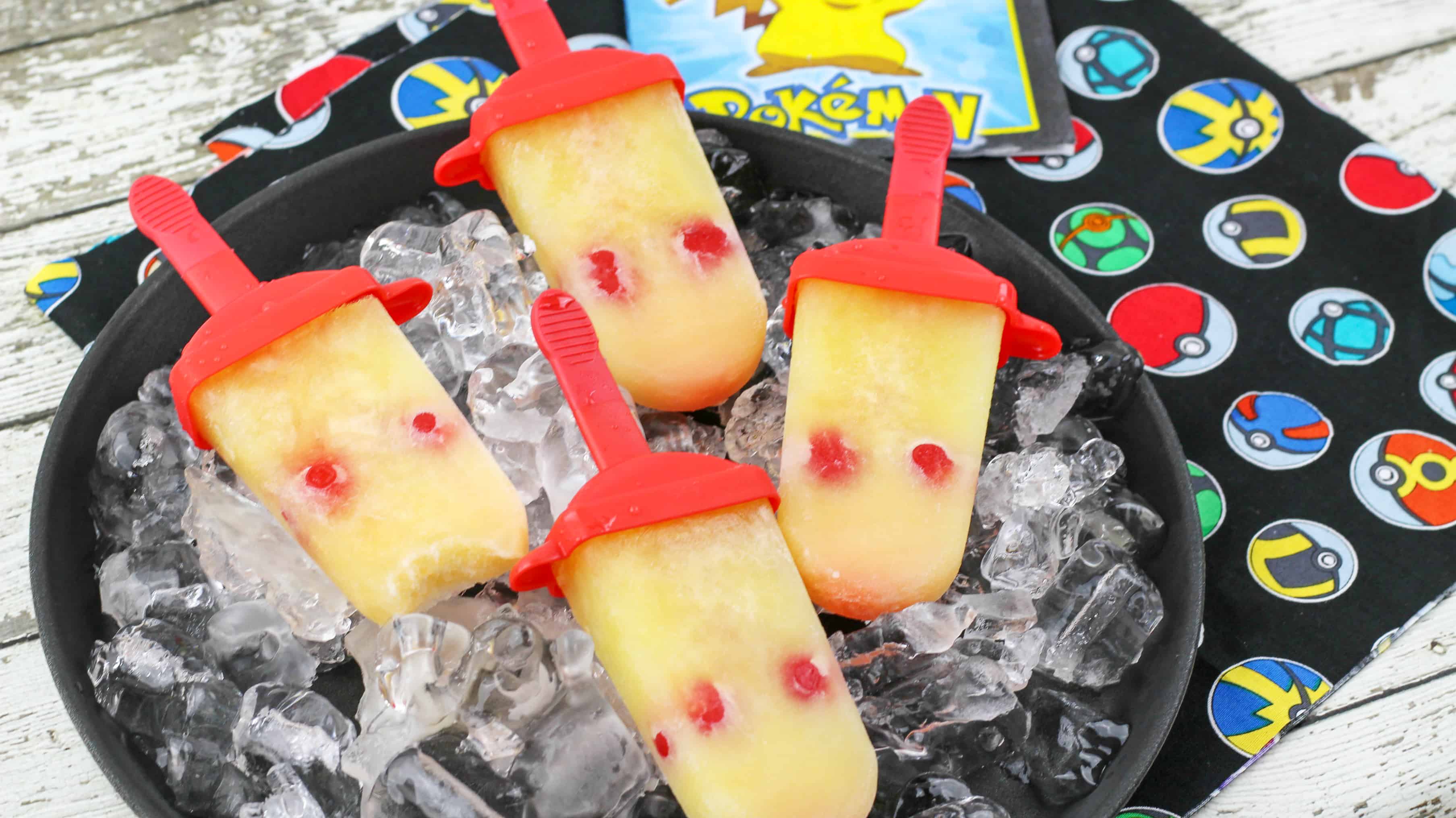 Pokemon Ice Pops Recipe - Pikachu Pokepops! - Thrifty Jinxy