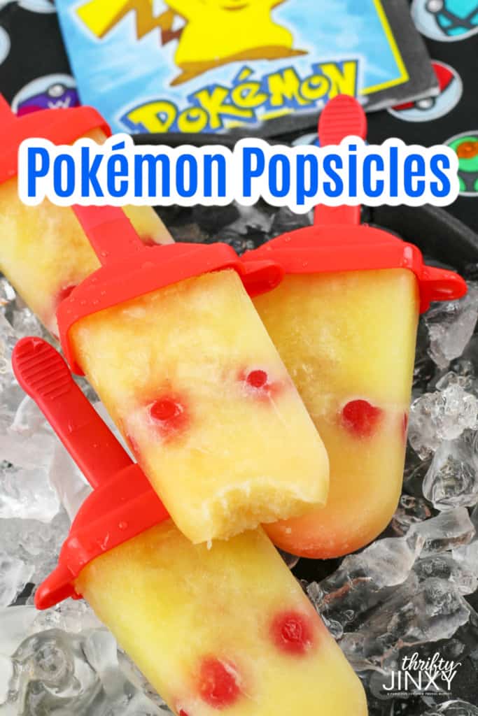 Pokemon Ice Pops Recipe - Pikachu Pokepops! - Thrifty Jinxy