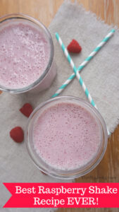 Best Raspberry Shake Recipe Ever - Thrifty Jinxy