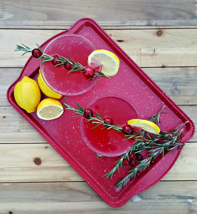 Cranberry Lemon Drop Martini - Thrifty Jinxy