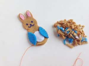 Peter Rabbit Craft with Felt - It's So Cute! - Thrifty Jinxy