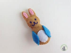 Peter Rabbit Craft with Felt - It's So Cute! - Thrifty Jinxy