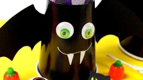 DIY Halloween Bat Treat Cups - Thrifty Jinxy