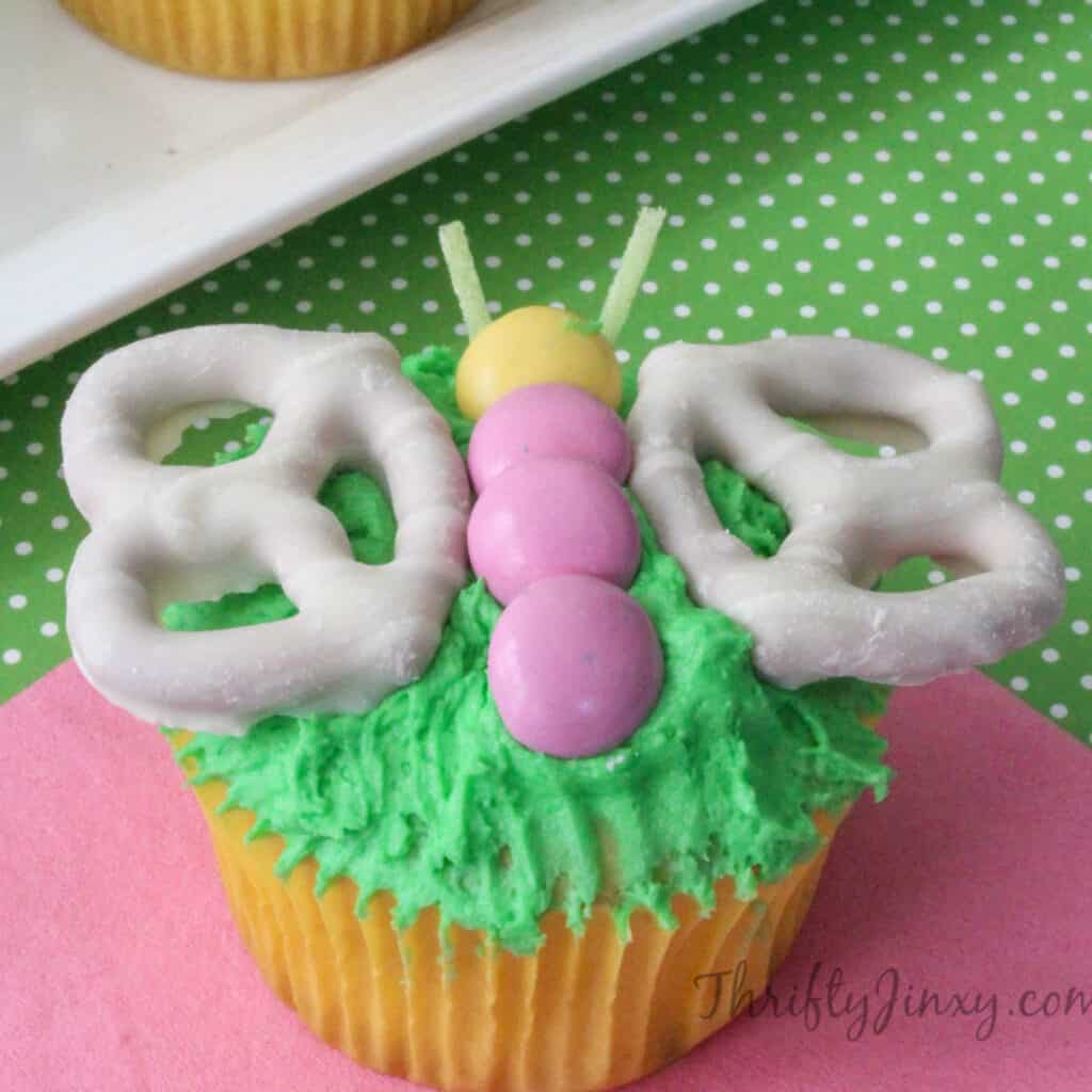 Spring Butterfly Cupcakes Recipe - Thrifty Jinxy