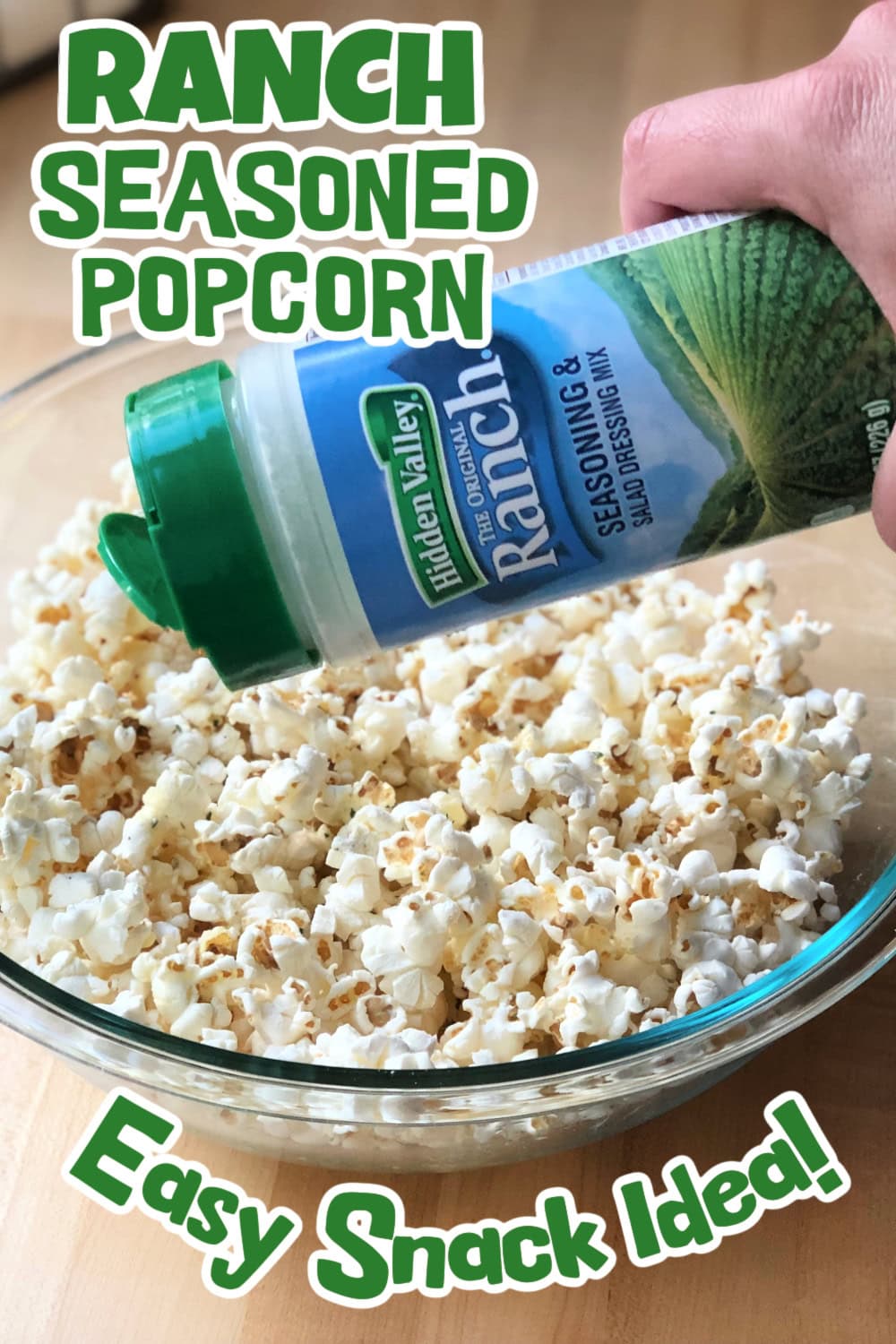 Easy Ranch Seasoned Popcorn Recipe - Thrifty Jinxy
