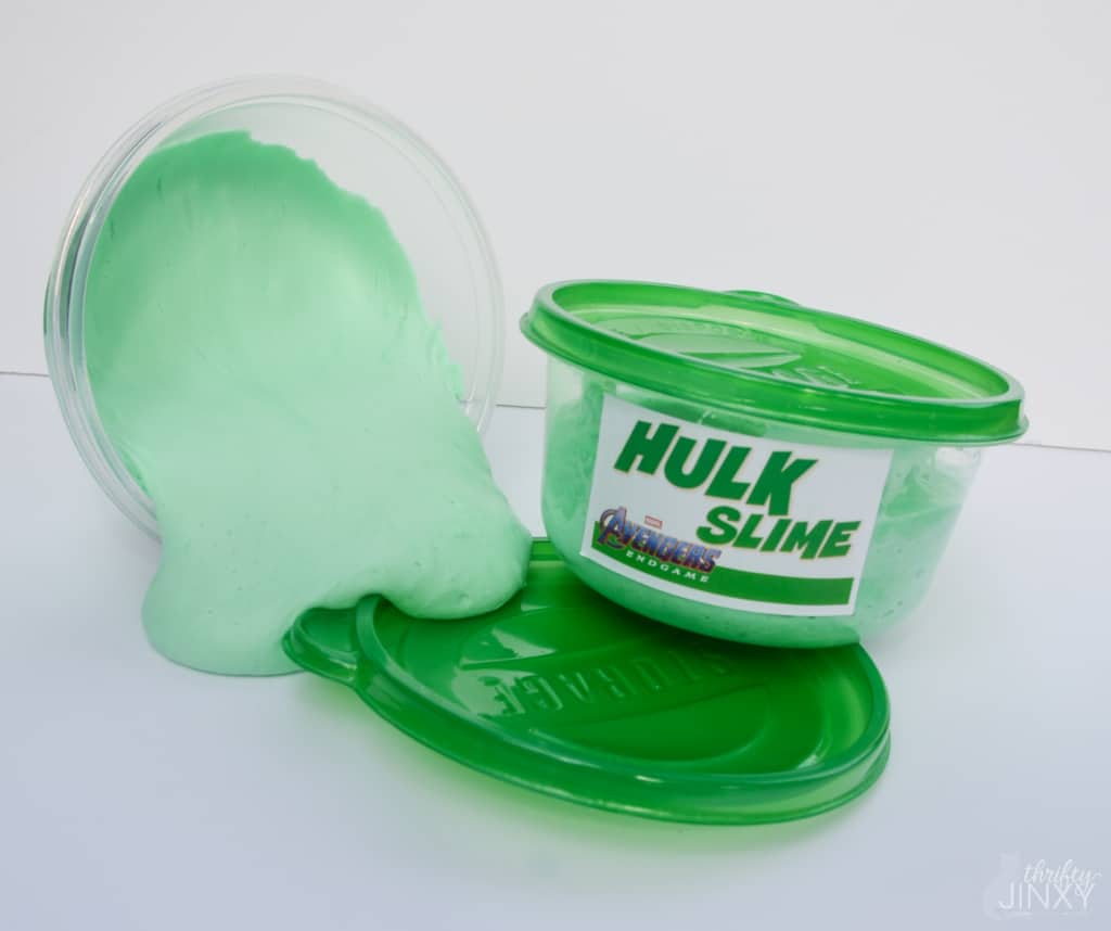 HULK SLIME - Make Your Own Avengers Fun! - Thrifty Jinxy