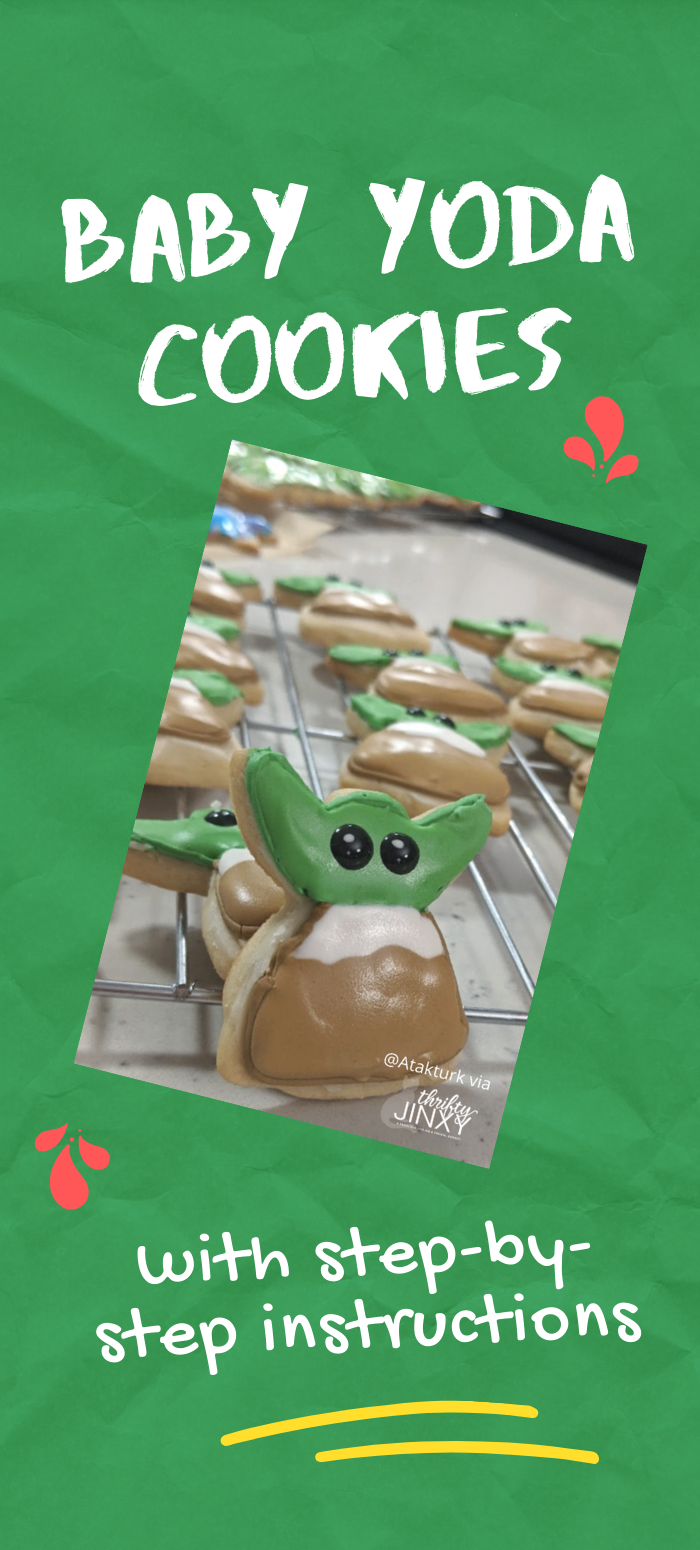 How to Make Baby Yoda Cookies with Step-by-Step Instructions - Thrifty ...