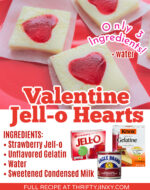 Valentine's Day Jello Hearts Recipe - So Cute and Yummy! - Thrifty Jinxy