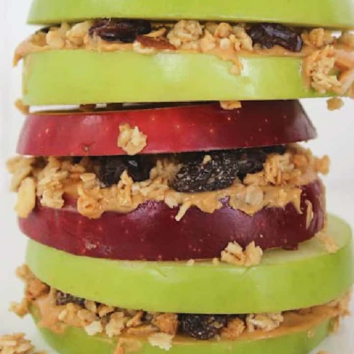 Apple Sandwiches Recipe - Great After School Snack! - Thrifty Jinxy