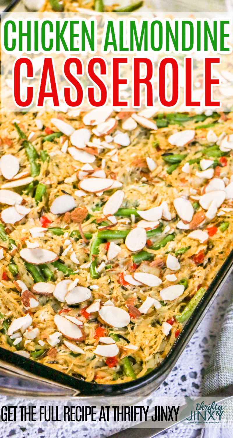 Chicken Almondine Casserole Recipe - Thrifty Jinxy