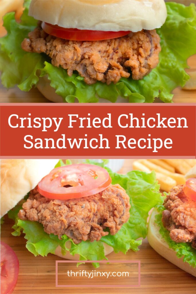 Crispy Fried Chicken Sandwich Recipe - Thrifty Jinxy