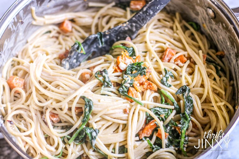 Butternut Squash and Walnut Spaghetti Recipe - Thrifty Jinxy