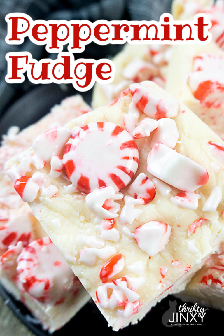 Easy Peppermint Fudge Recipe - Thrifty Jinxy