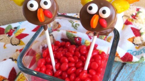 Fun Marshmallow Turkey Pops for Thanksgiving - Thrifty Jinxy
