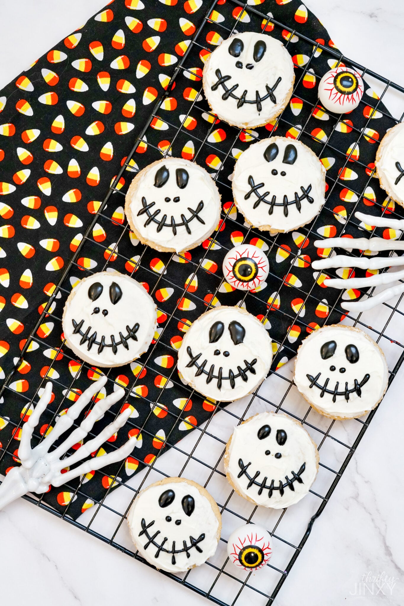 Jack Skellington Cookies Recipe - Thrifty Jinxy