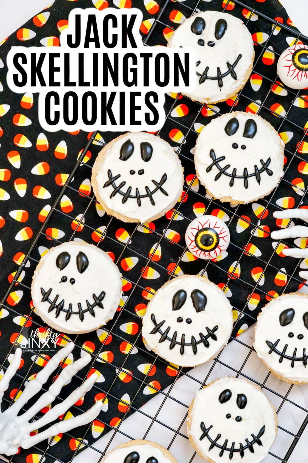 Jack Skellington Cookies Recipe - Thrifty Jinxy