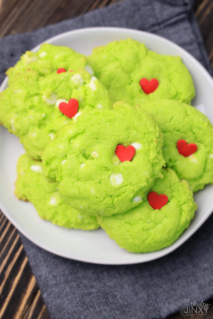 Easy Grinch Cookies Recipe - Thrifty Jinxy