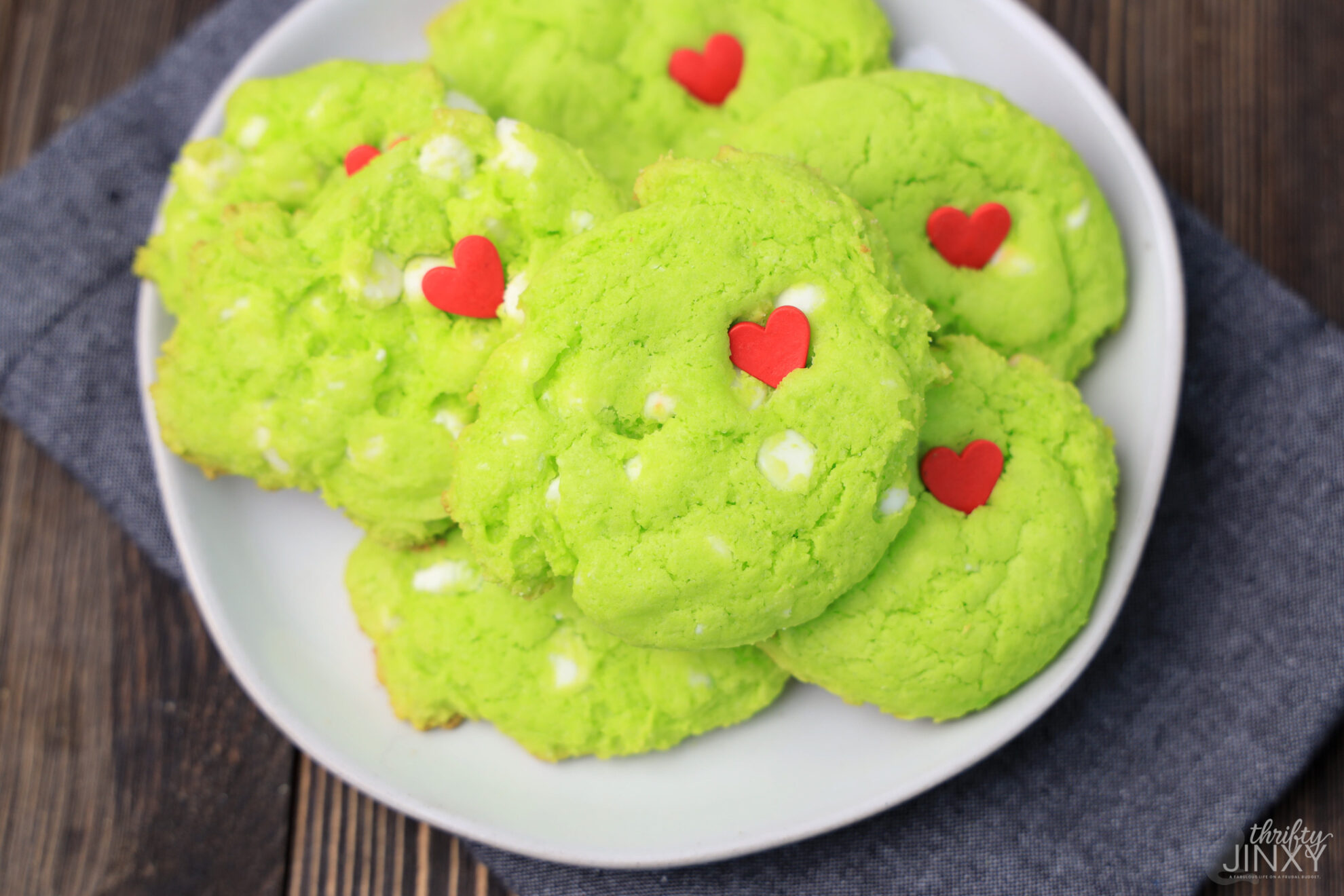 Easy Grinch Cookies Recipe - Thrifty Jinxy