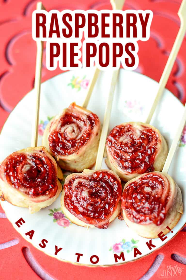Raspberry Pie Pops Recipe - Thrifty Jinxy