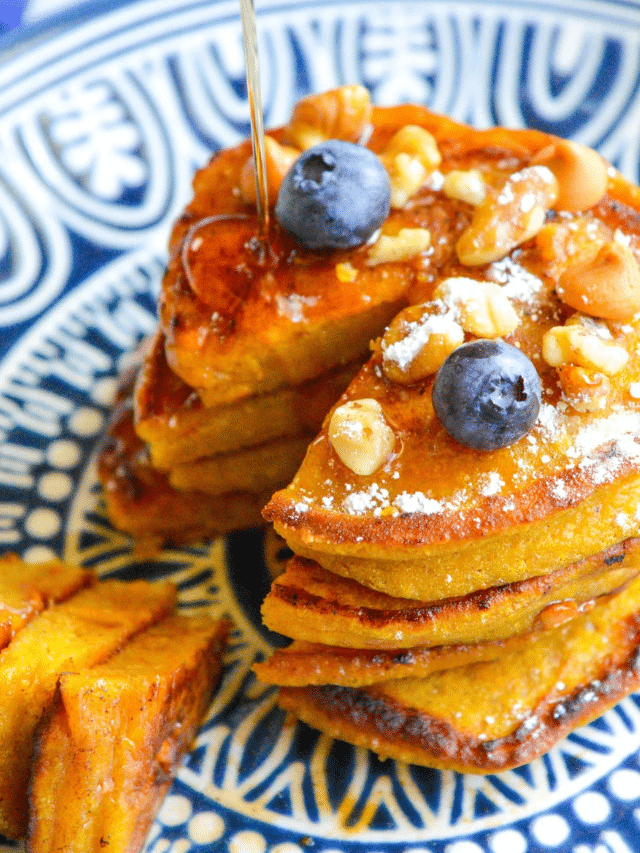 Pumpkin Butterscotch Pancakes Recipe - Thrifty Jinxy