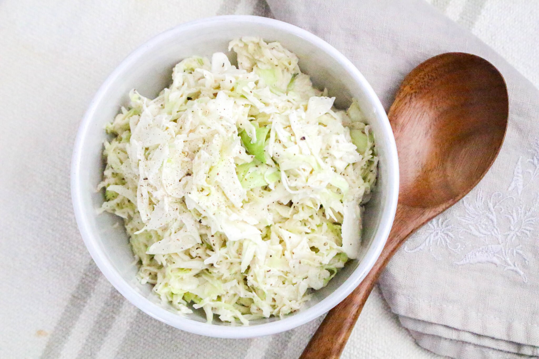 Angel Hair Coleslaw - Thrifty Jinxy
