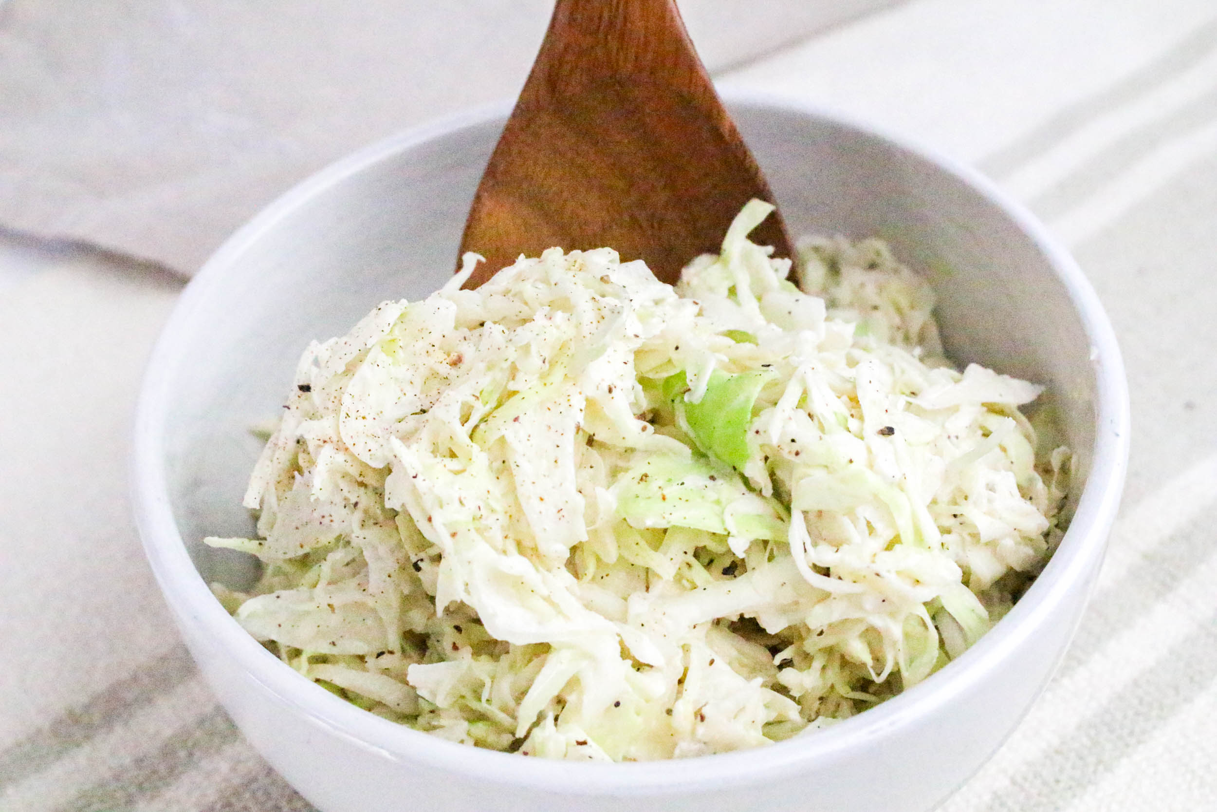 Angel Hair Coleslaw - Thrifty Jinxy