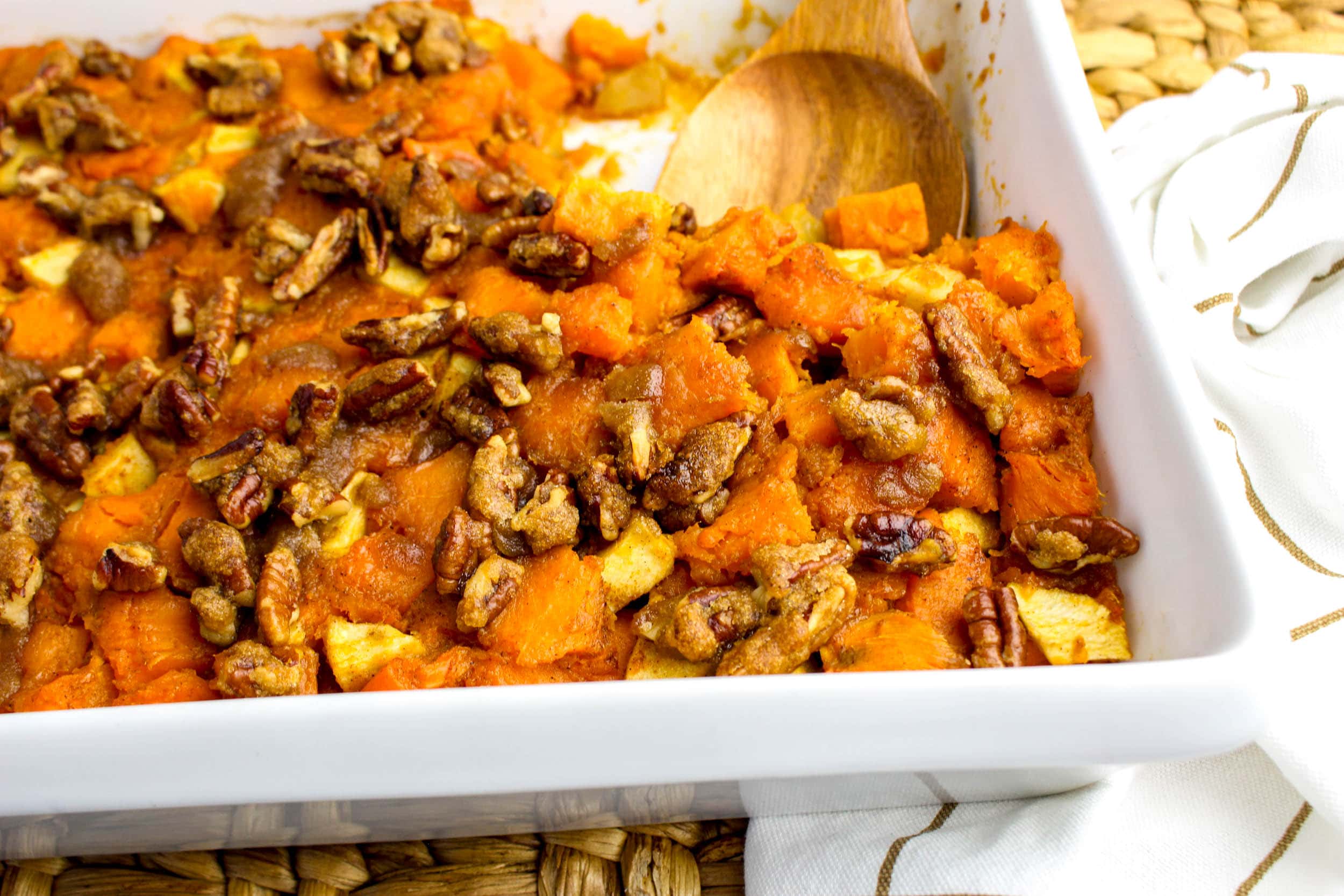 Apple Sweet Potato Casserole Recipe - Thrifty Jinxy